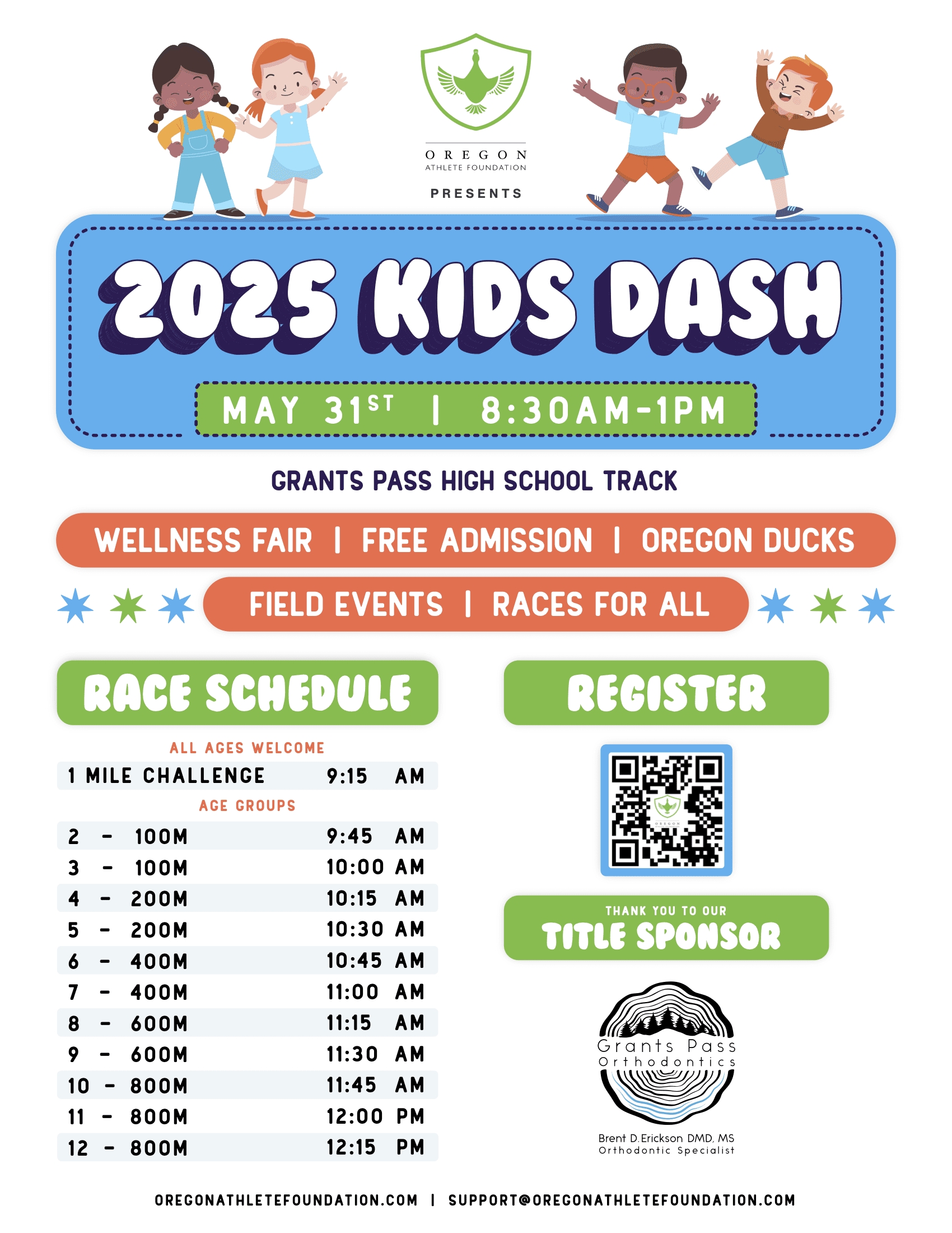 Kids Dash: Fitness and Fun to Get Youth Moving - Oregon Athlete Foundation